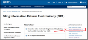 IRS Application for TCC | How to Apply for TCC Code?